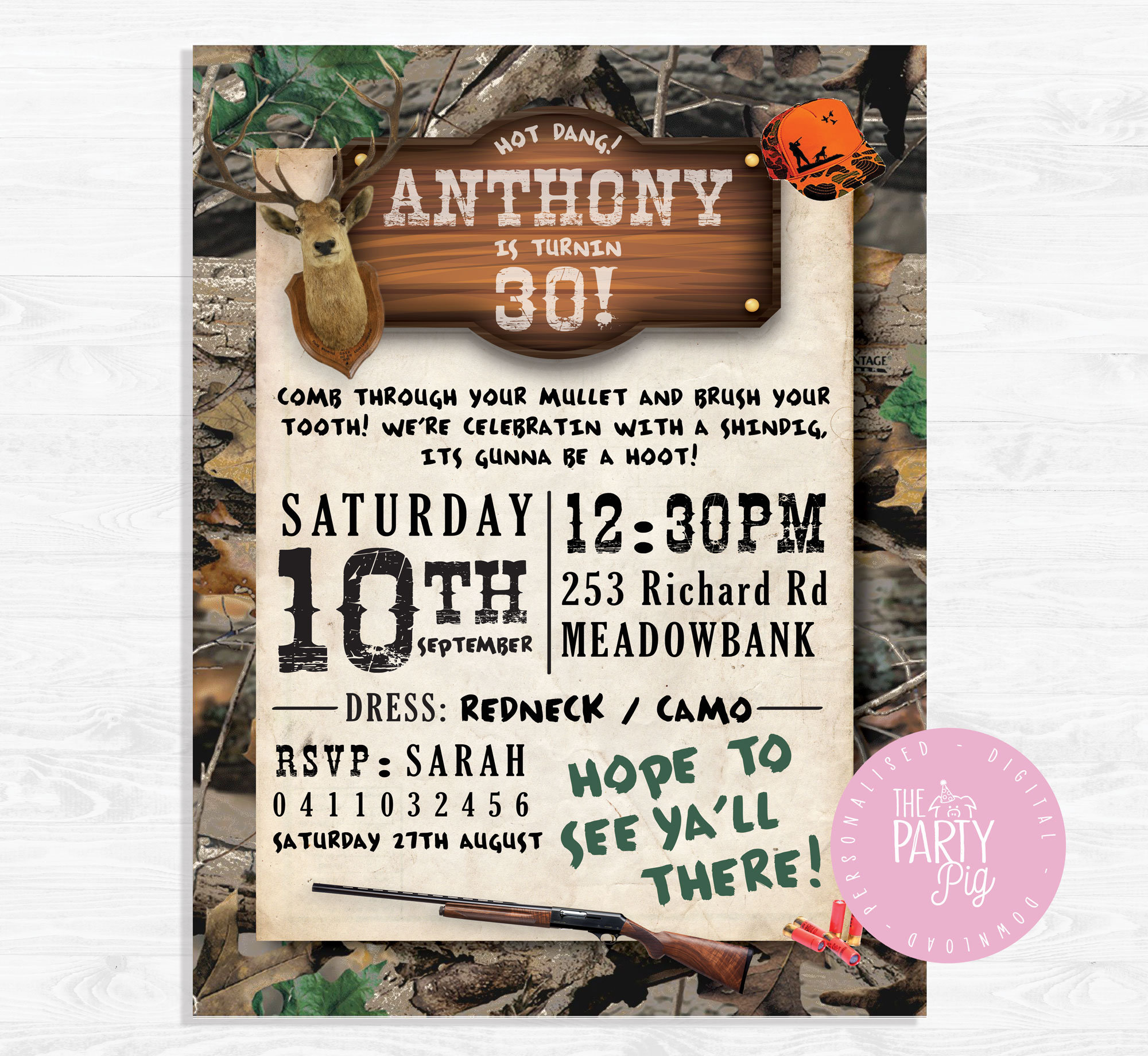 Redneck Party Invitations Пин от пользователя Dawn