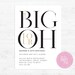 The Big Four OH! 40th Birthday Invitation Digital Download Unisex ...