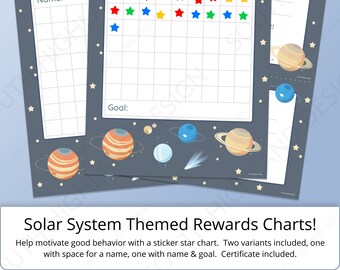 Solar System Chart Printable - Etsy