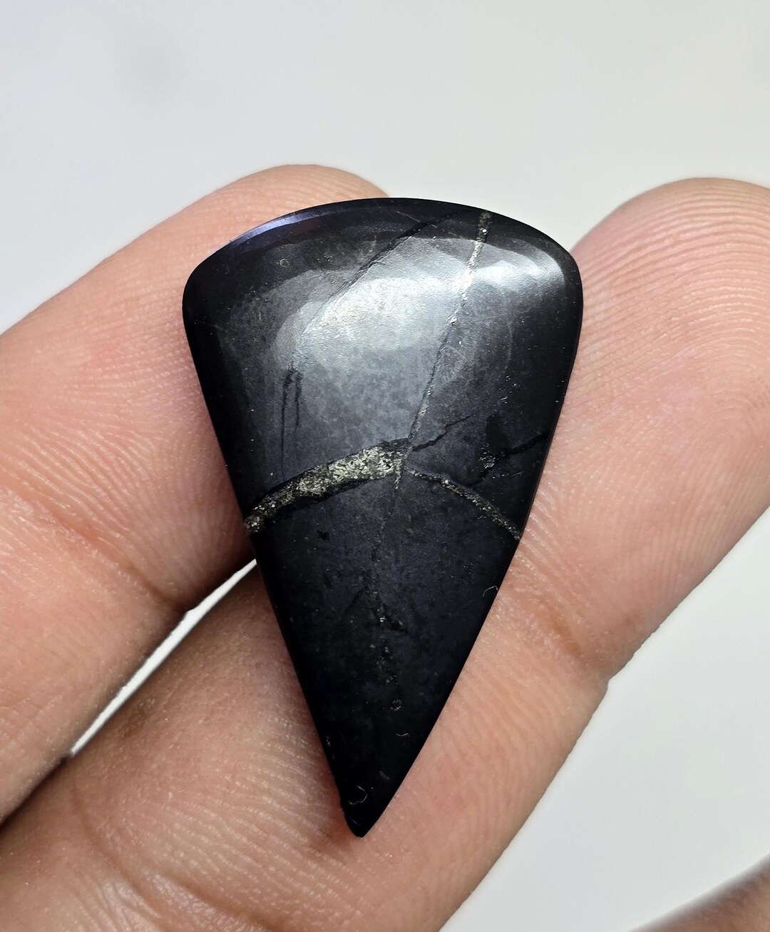 18 Cts Beautiful Shungite Fancy Shape Gemstone Natural Black Shungite ...