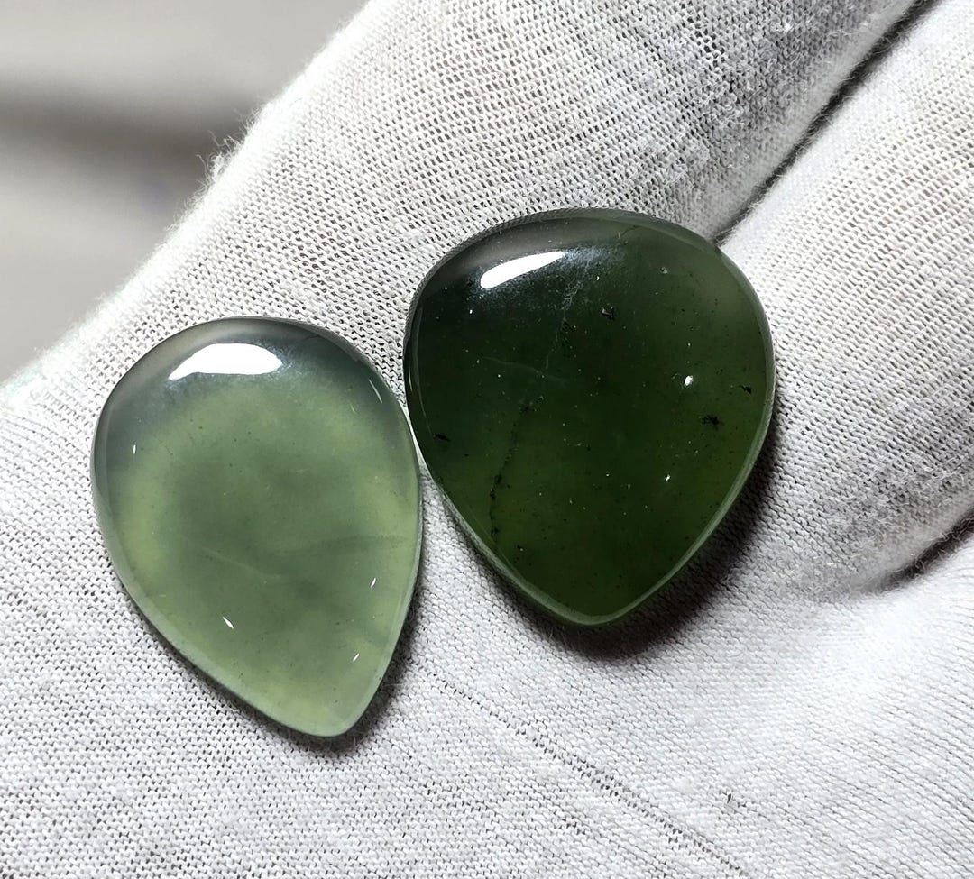 Natural Serpentine Cabochon, Olive Green Serpentine, Quality Gemstone ...