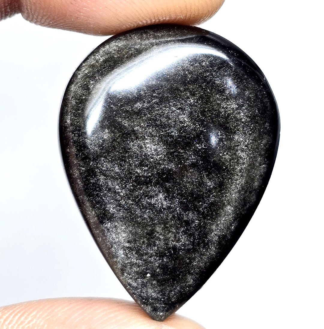 Pear Shape Golden Sheen Obsidian Cabochon - Natural Gemstone - Etsy