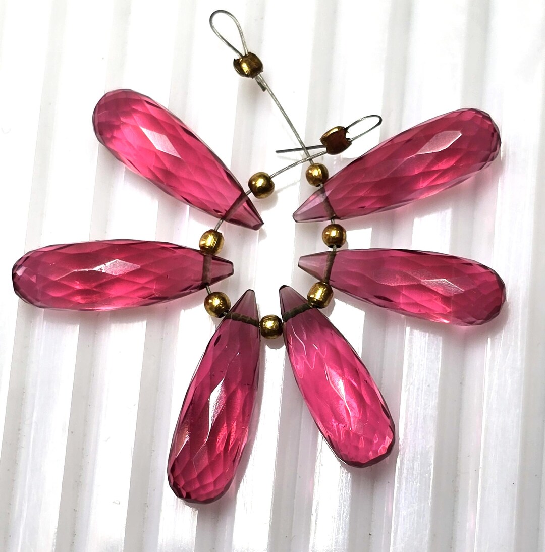 Ruby Lite, Top Drilled Ruby Lite, Teardrop Shape Stone, Pink Gemstone ...