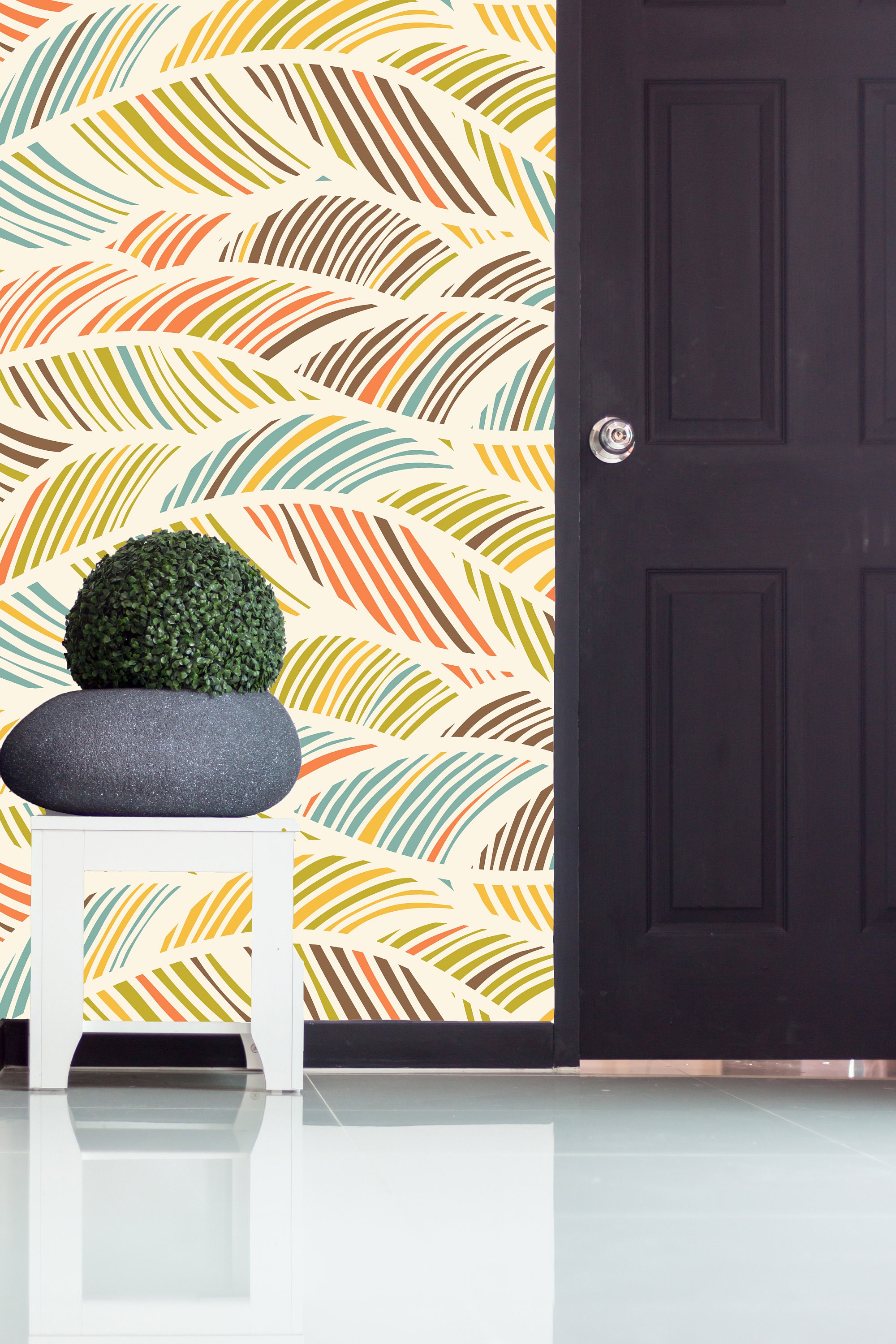 Abstract Pattern Removable Wallpaper Mural Peel & Stick or | Etsy