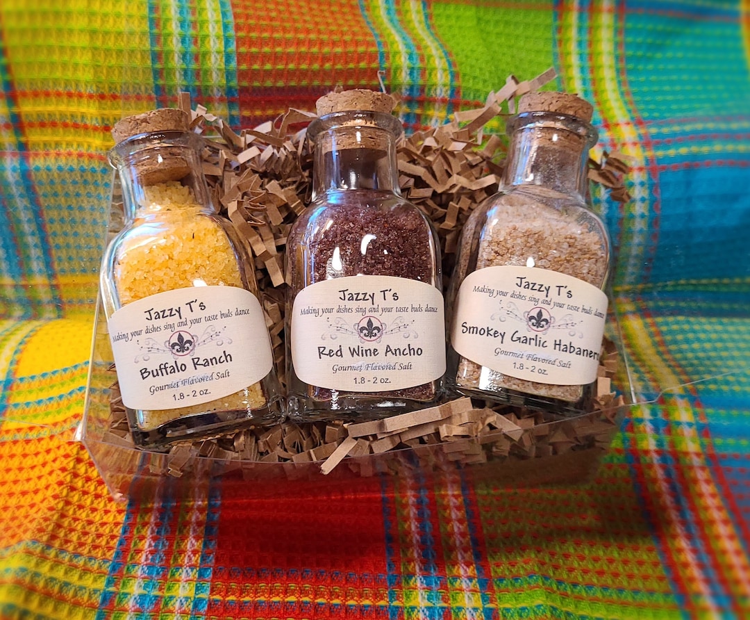 Flavored Salt Gift Set, Gourmet Salt, Infused Salt, Wedding Gift ...