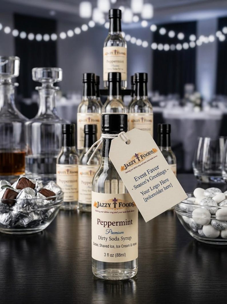 Coffee Syrup Wedding Favors, Gourmet Latte Flavoring Custom Party ...