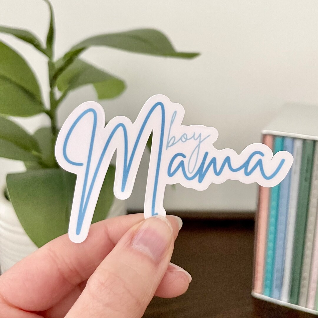 Boy Mama Sticker Boy Mom Sticker Premium Waterproof Stickers Laptop ...