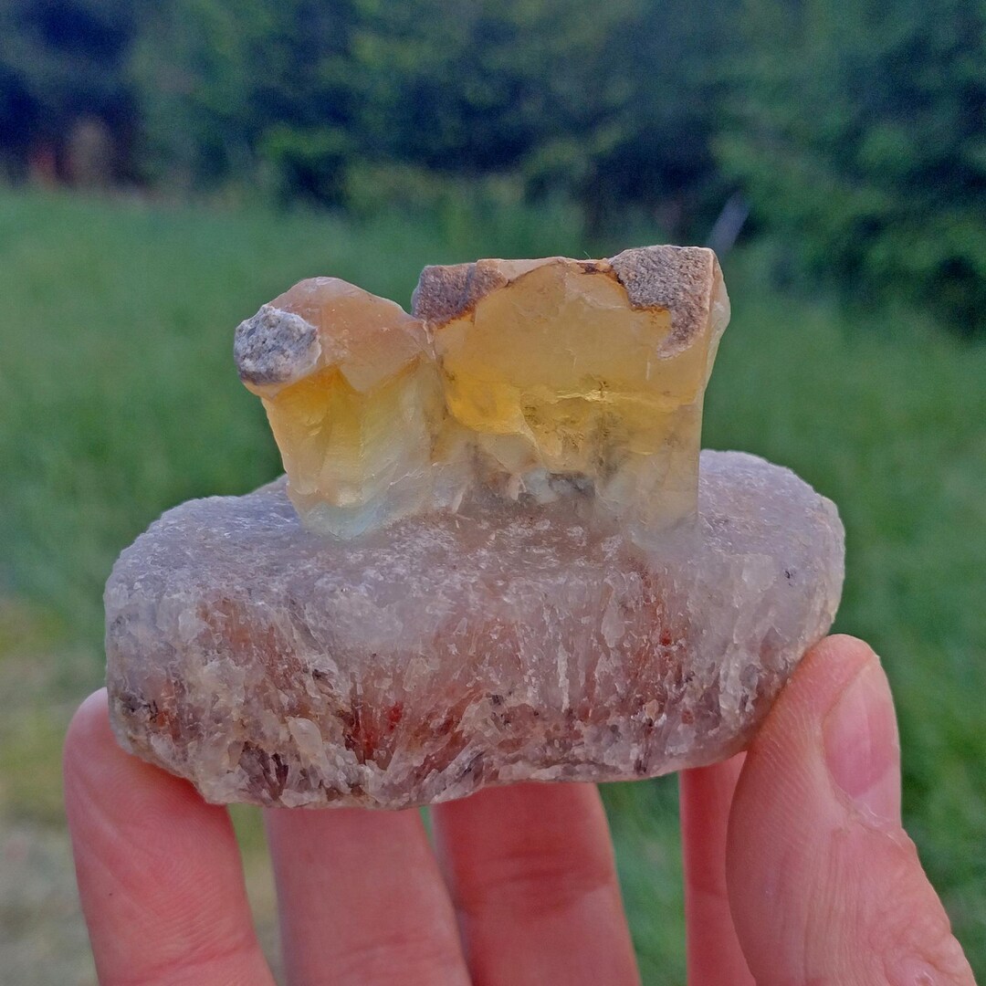 Rare Zoning Yellow Fluorite on Matrix – Old Find, Erongo Region ...