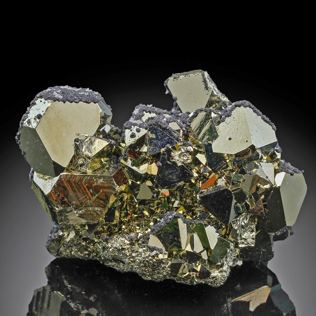 Peruvian Pyrite Crystal Cluster: Golden Healing Stone Decor - Etsy