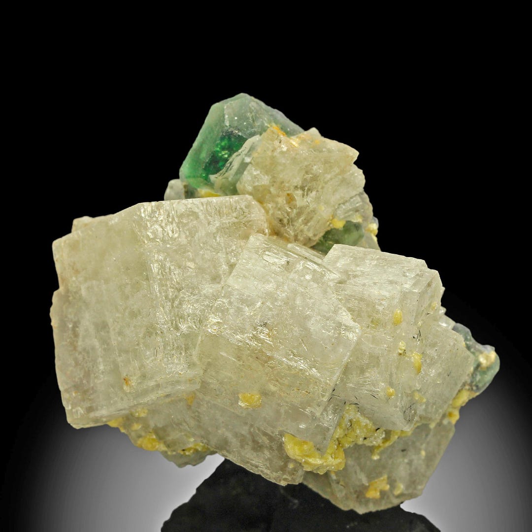 Goshenite Beryl With Green Fluorite – Erongo Region, Namibia - Namibian ...