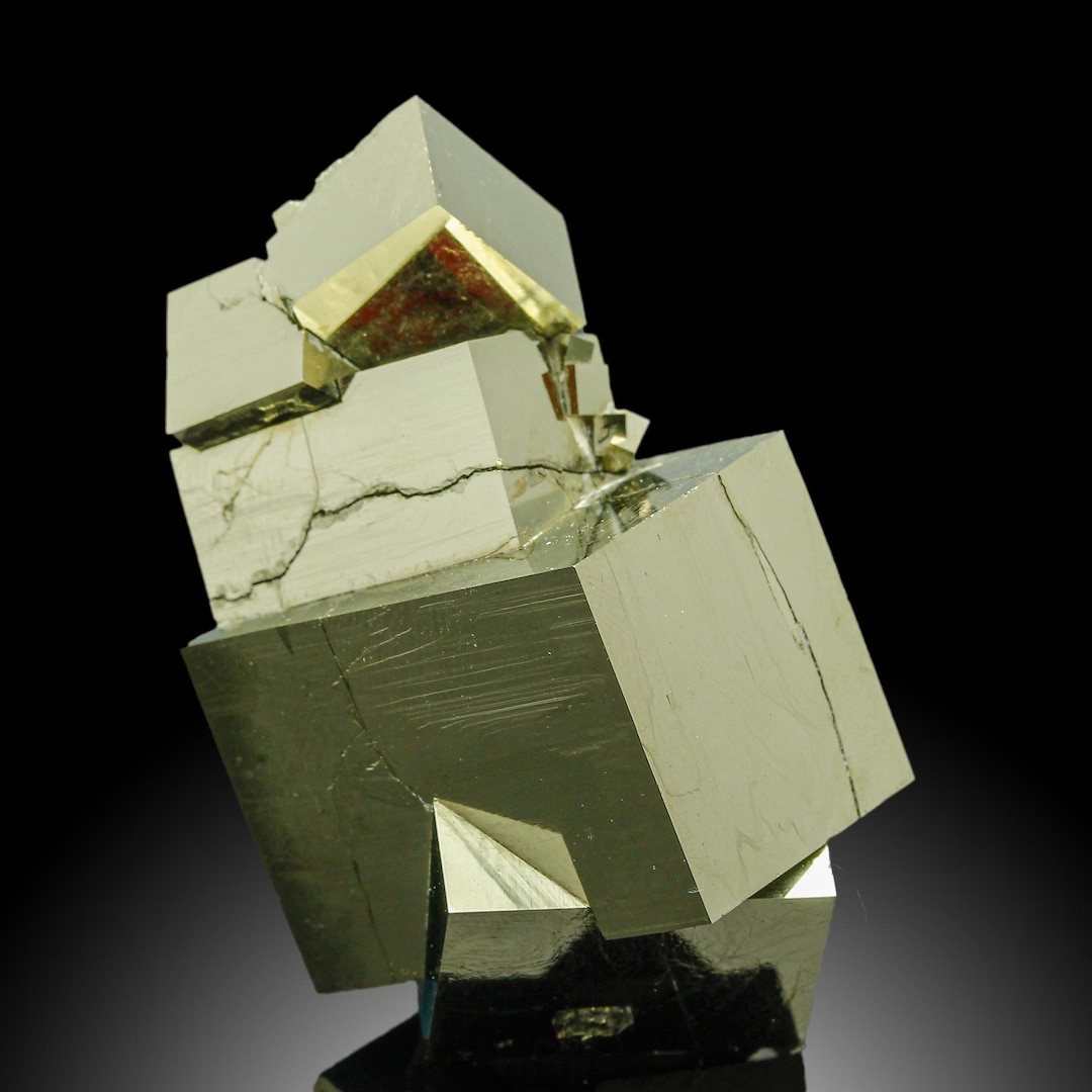 Navajun Pyrite Cubes: Golden Geometric Crystals, Spain Mineral Decor - Etsy