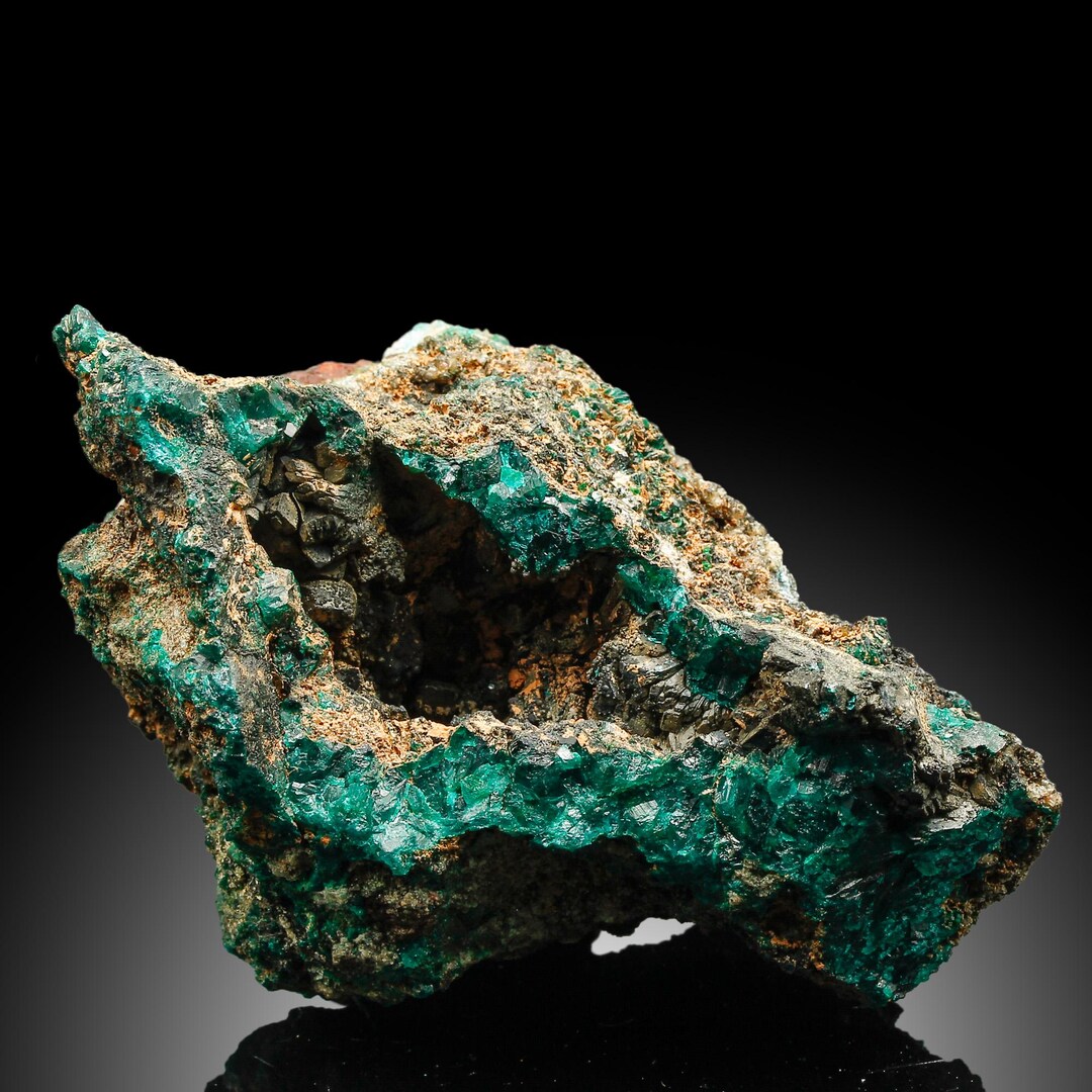 XL! Dioptase - DR CONGO - African Minerals, Emerald Green Dioptase ...
