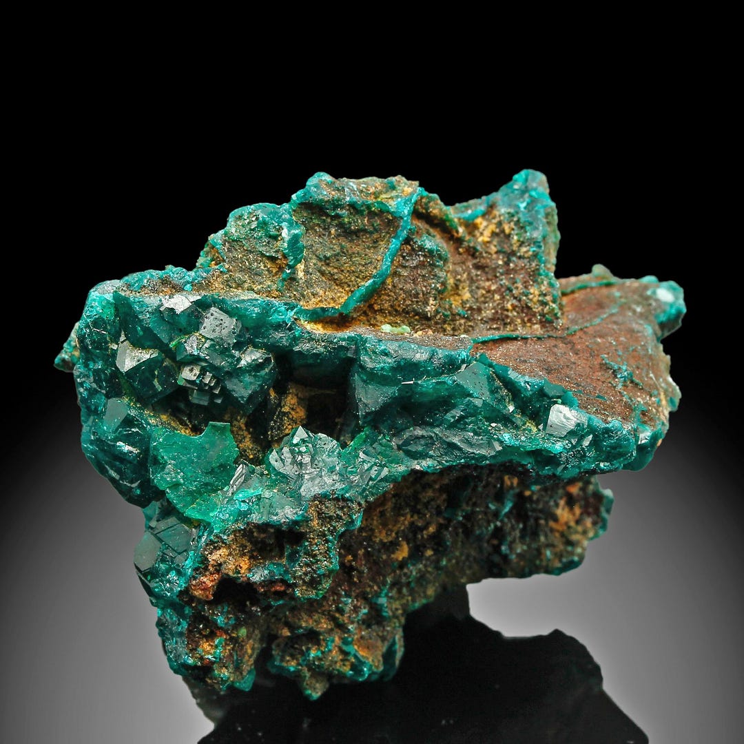 Dioptase - DR CONGO - African Minerals, Emerald Green Dioptase ...
