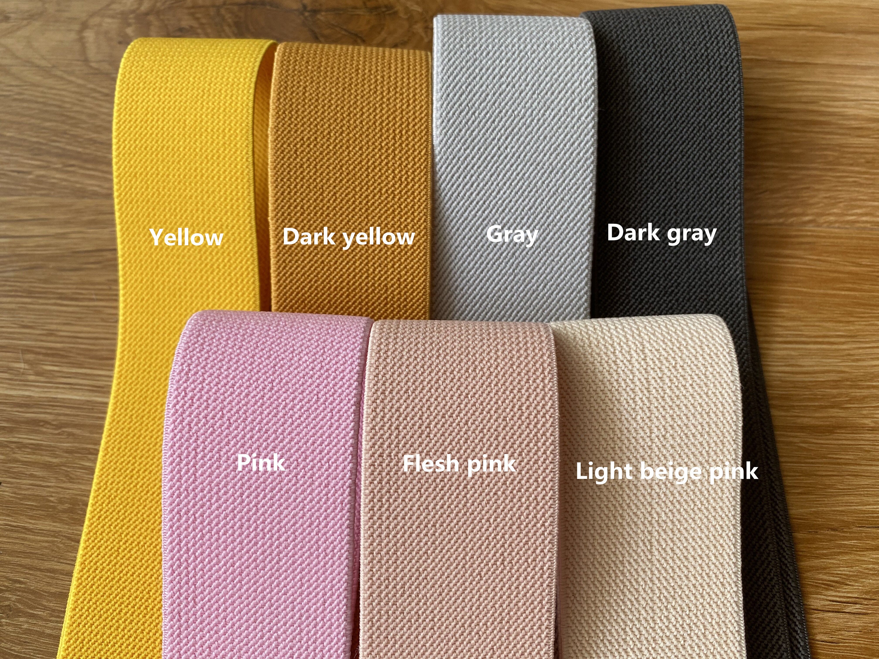 1.5 Inch 38mm 1YARD Elastic Bandcolor Wide Elastic Oak | Etsy