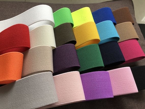2 Inch 50mm 1YARD Elastic Bandcolor Wide Elastic Oak - Etsy