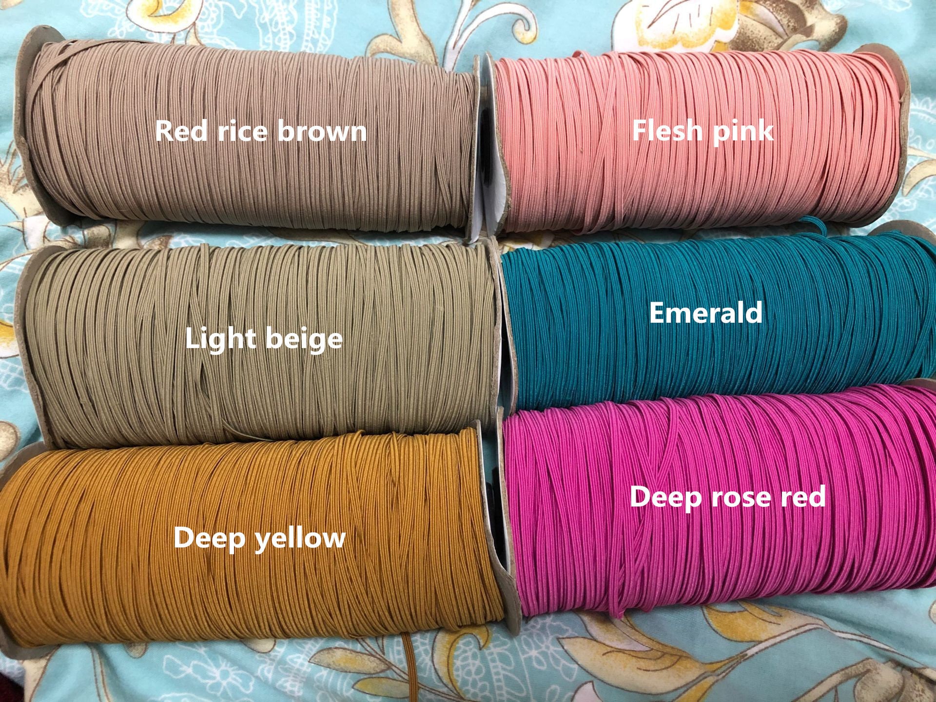 3YARD 3mm Elastic bandElastic ropeBra StrapColor wide | Etsy