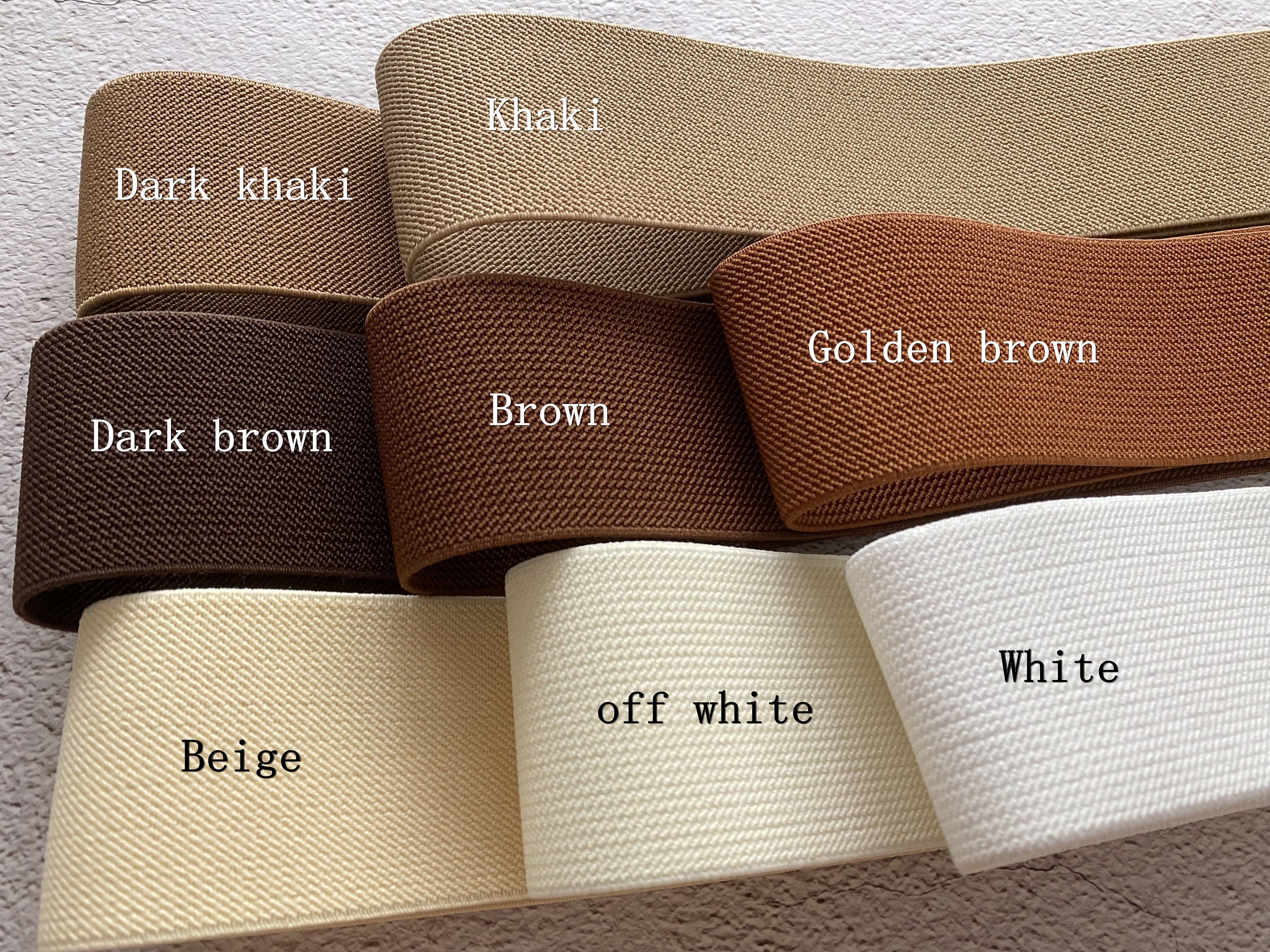 2 Inch 50mm 1YARD Elastic Bandcolor Wide Elastic Oak - Etsy