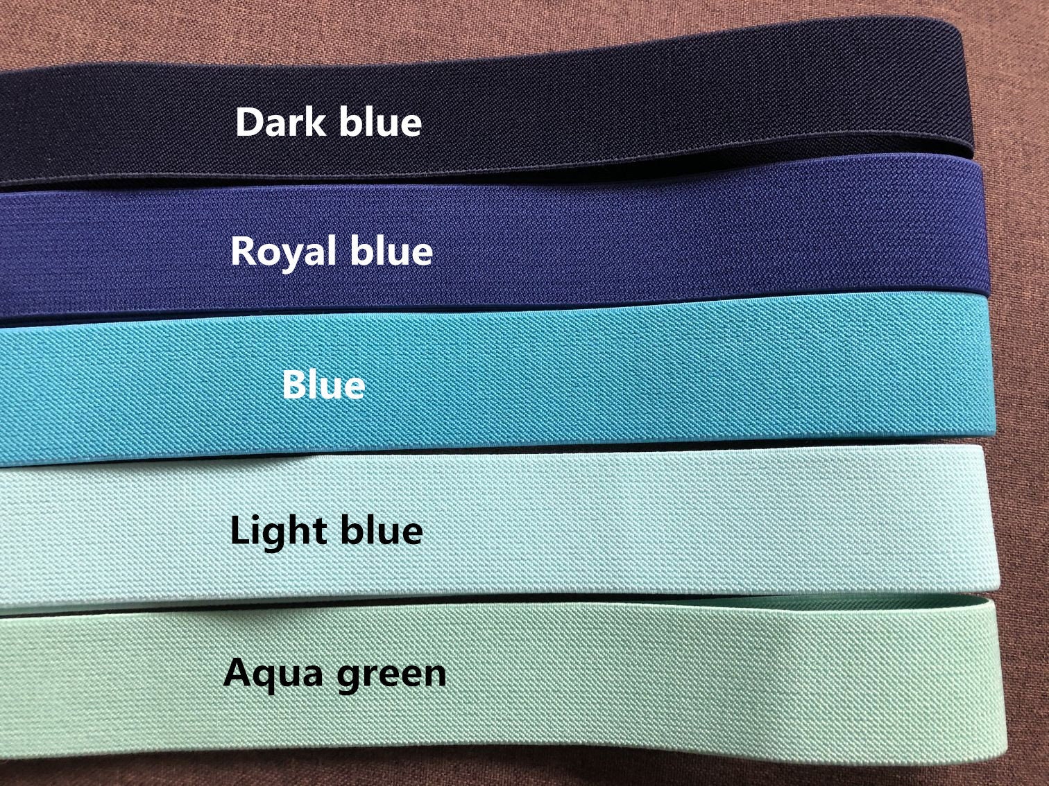 1.5 Inch 38mm 1YARD Elastic Bandcolor Wide Elastic Oak | Etsy