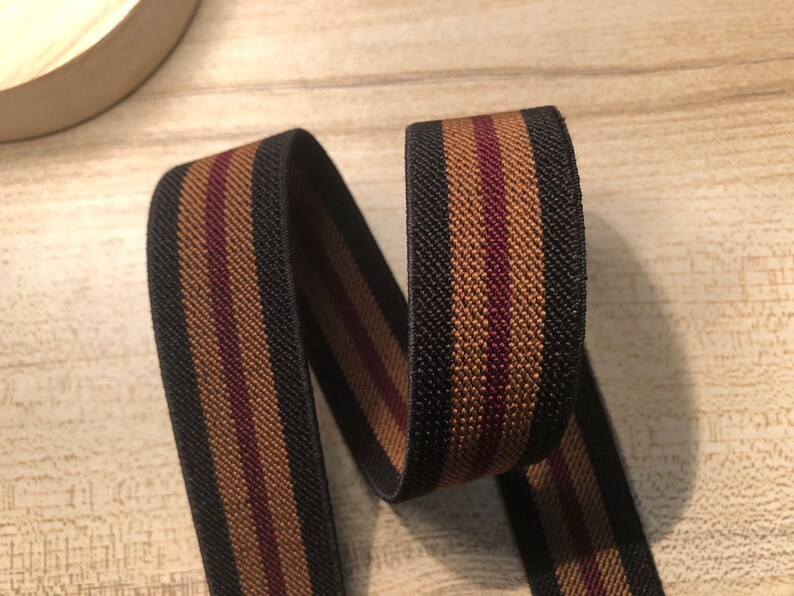 1 Inch 25mm Elastic Bandcolor Wide Elastic Oak | Etsy