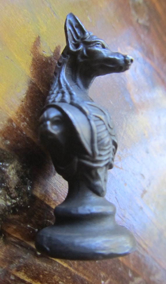 Mini-Anubis Statue Bronze Ancient Egyptian Deity Coll… - Gem