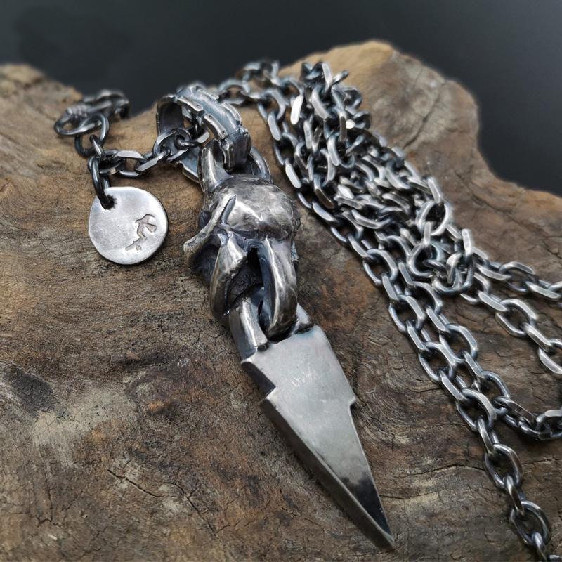 Retro Cyclops Skull W/ Lightning Bolt Stainless Steel Brass - Etsy ...