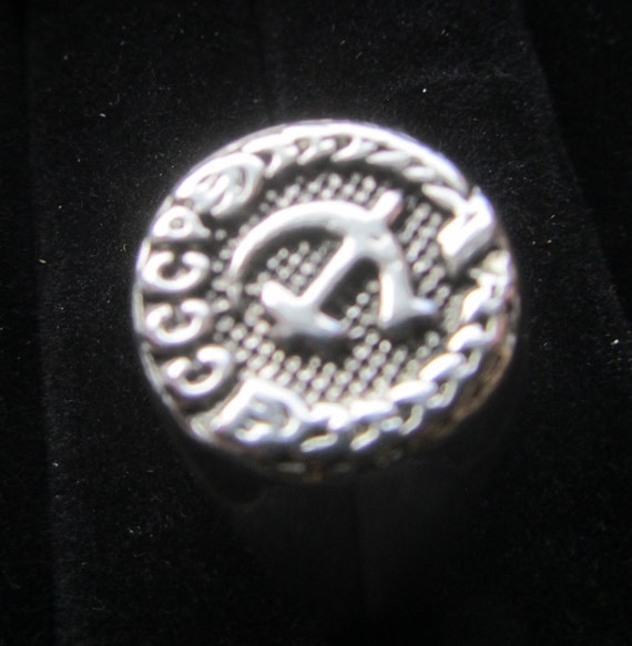 Russian WWII Communist Party Ring Silver 1941-45 CCCP… - Gem