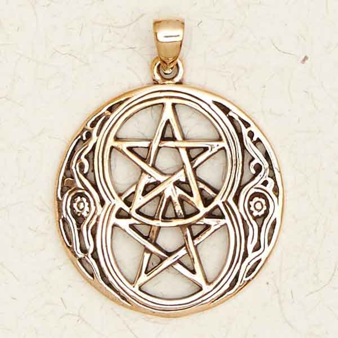 Double Pentagram-bronze/pagan/gold/occult/wicca/pendant/jewelry - Etsy