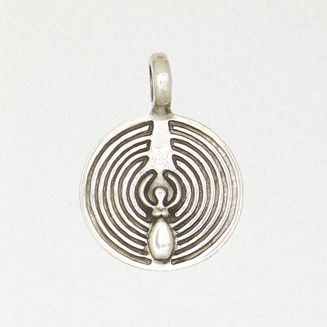 Labyrinth of the Goddess-pewter Occult Silver Pagan Religion Pendant ...