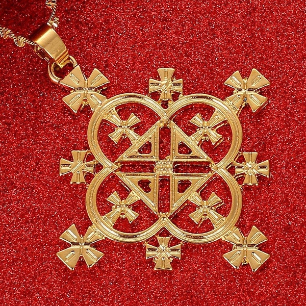 Coptic Cross Pendant - Etsy