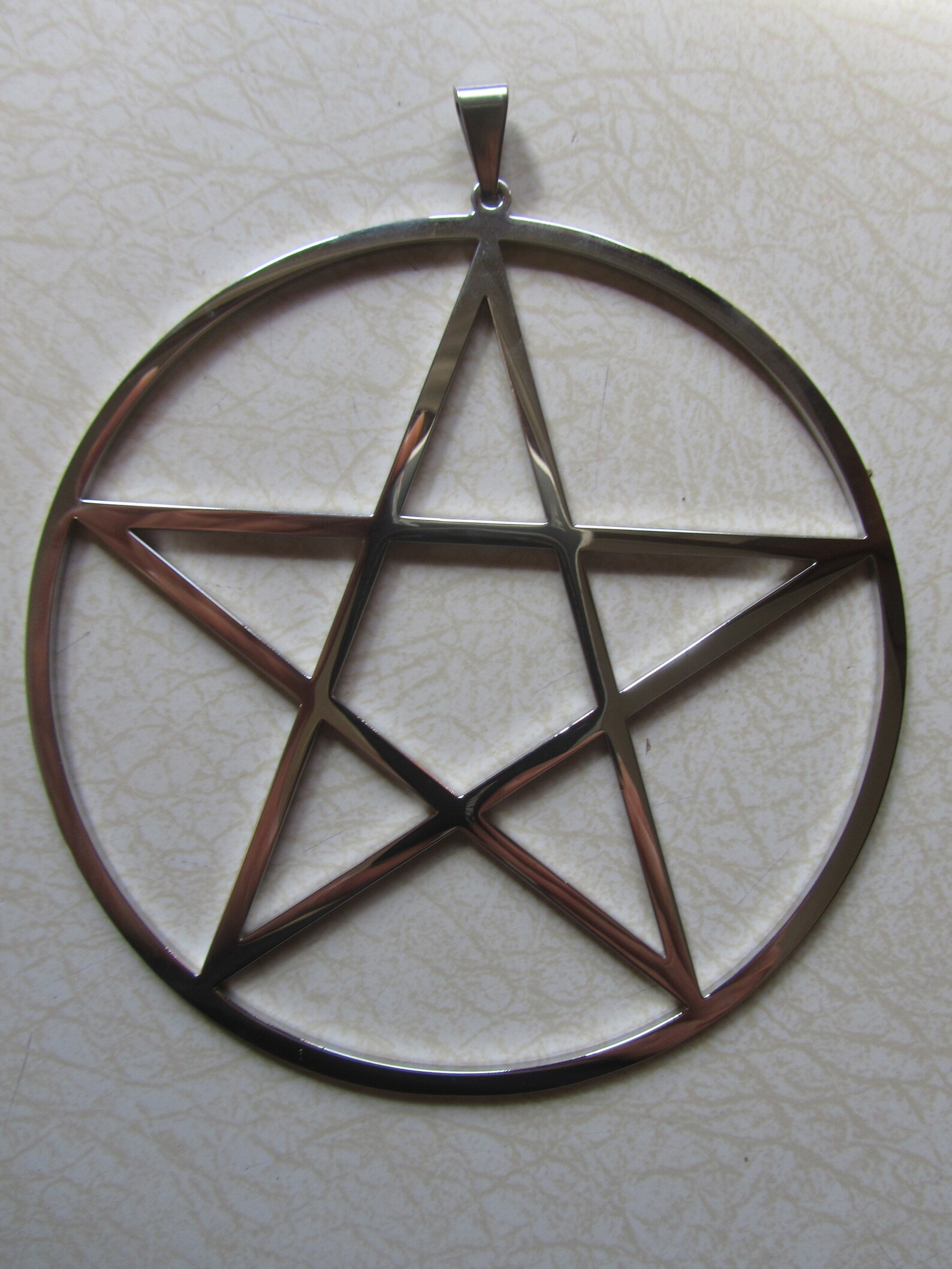 Giant Pentagram Stainless Steel Occult Pagan Magic Silver - Etsy