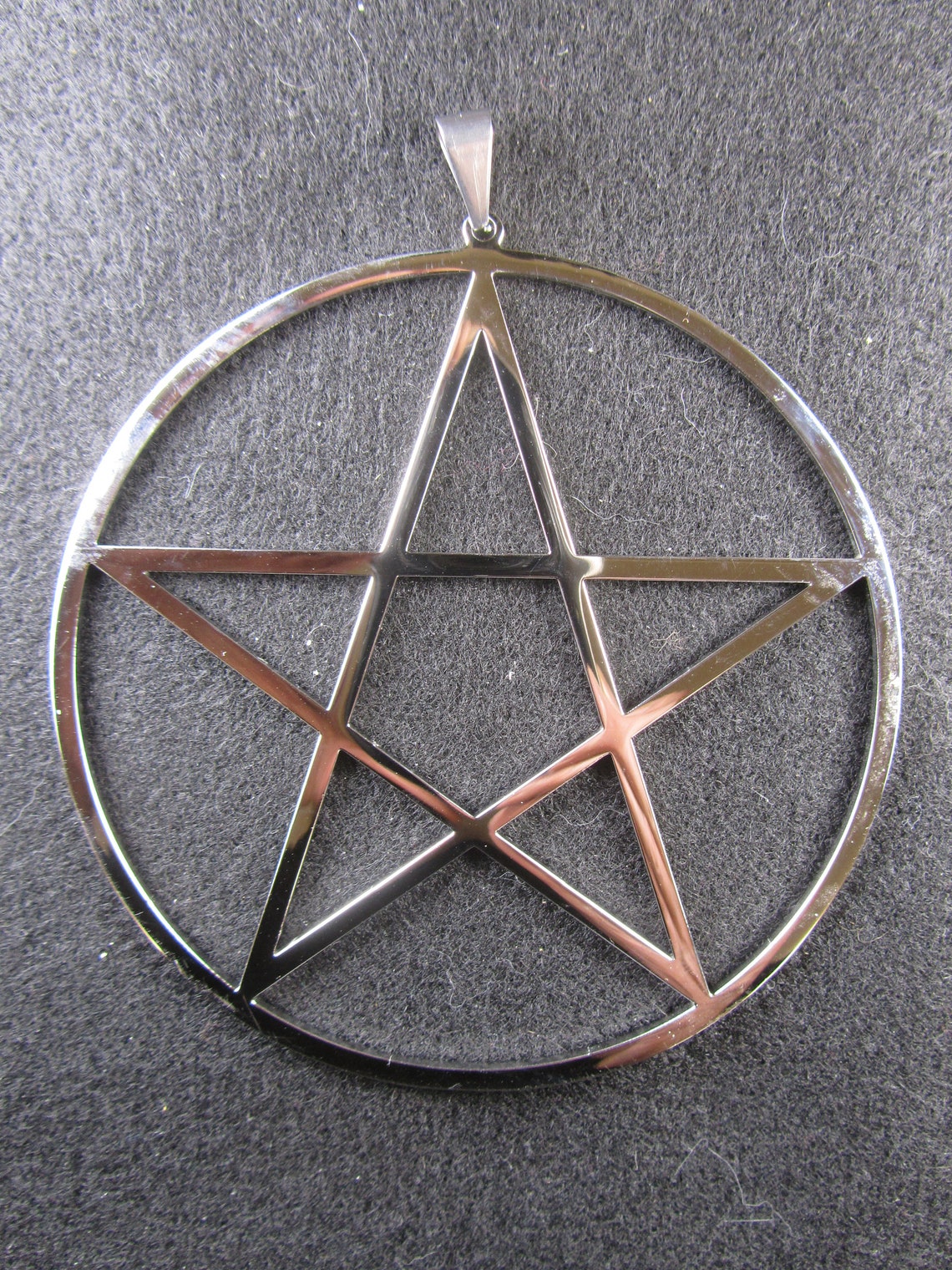 Giant Pentagram Stainless Steel Occult Pagan Magic Silver - Etsy