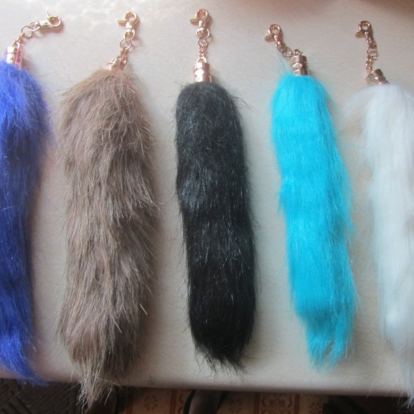 Fox Tail Keychain - Etsy