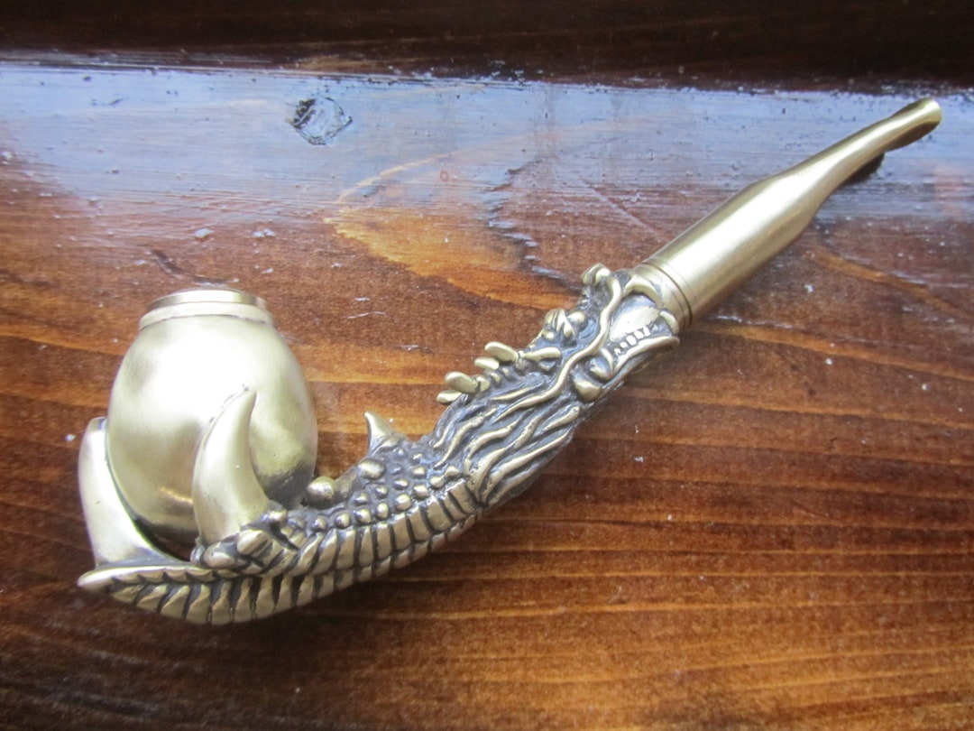 Dragon Claw and Egg Pipe Solid Brass W/ Accesories Fittings Kit ...