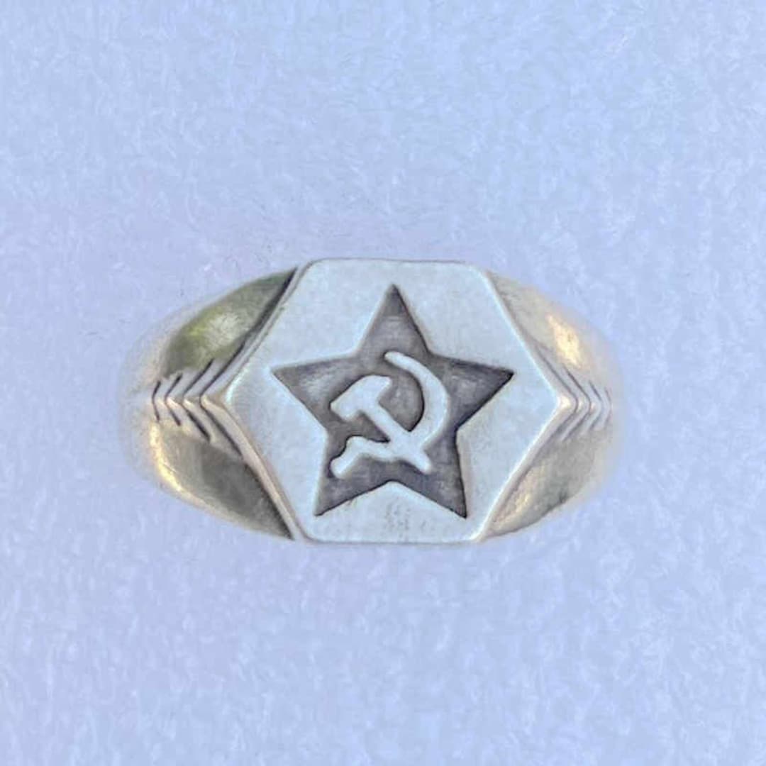 Soviet Russian WWII Red Army Officers Silver Communist Ring - Etsy