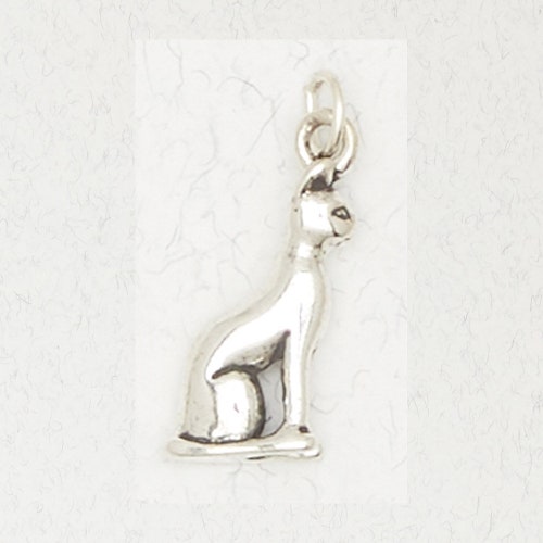 Egyptian Black Cat Pendant/bastet Goddess/sterling - Etsy