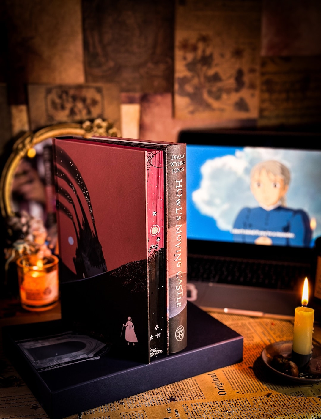 Hand-painted 'howl's Moving Castle' Book Edges - Folio Society Edition ...