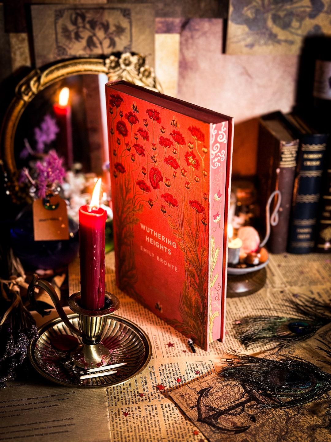 WUTHERING HEIGHTS Hand-painted Edges - Emily Bronte Books - Crandford ...