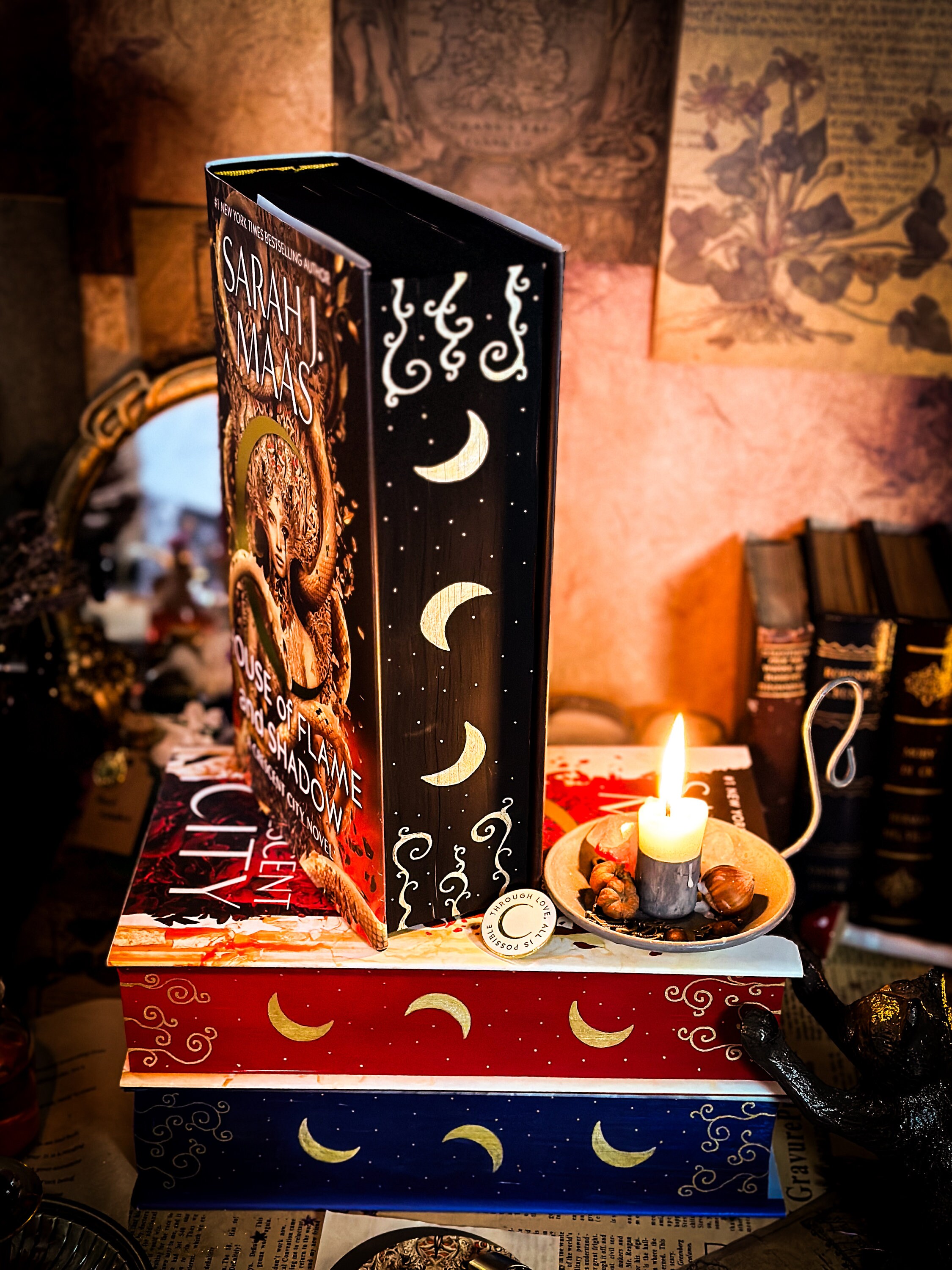 Hand-painted Crescent City Book Set - Sarah J Maas Special Edition - Etsy