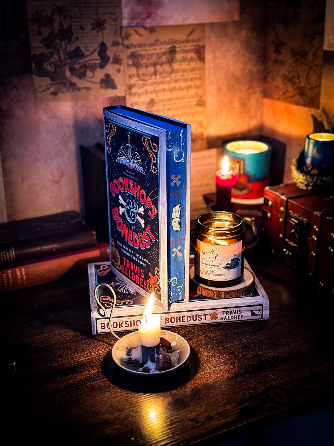 BOOKSHOPS AND BONEDUST Hand-painted Edges - Travis Baldree - Sprayed ...