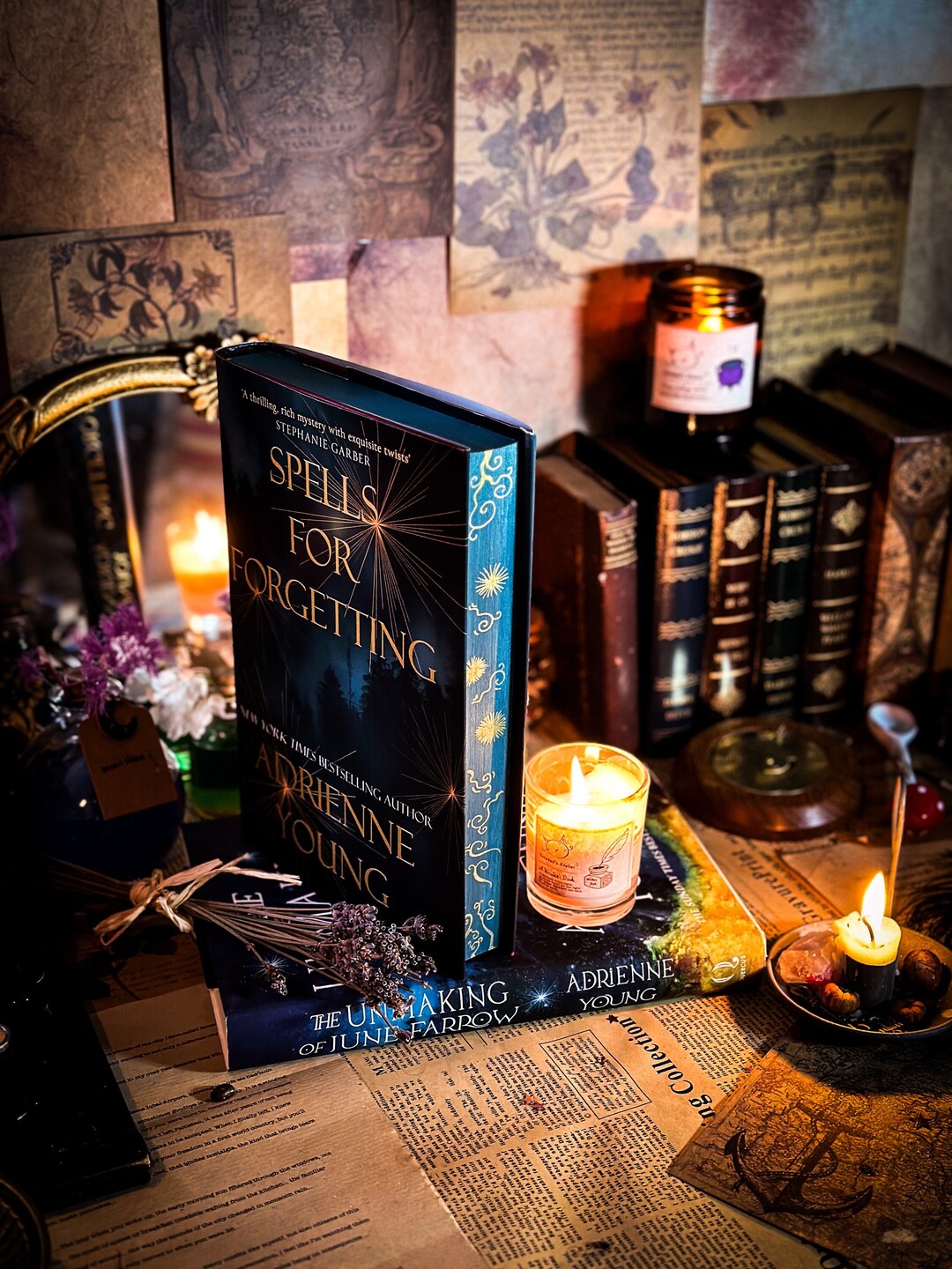 Spells for Forgetting HANDPAINTED BOOK EDGES Adrienne Young Books ...