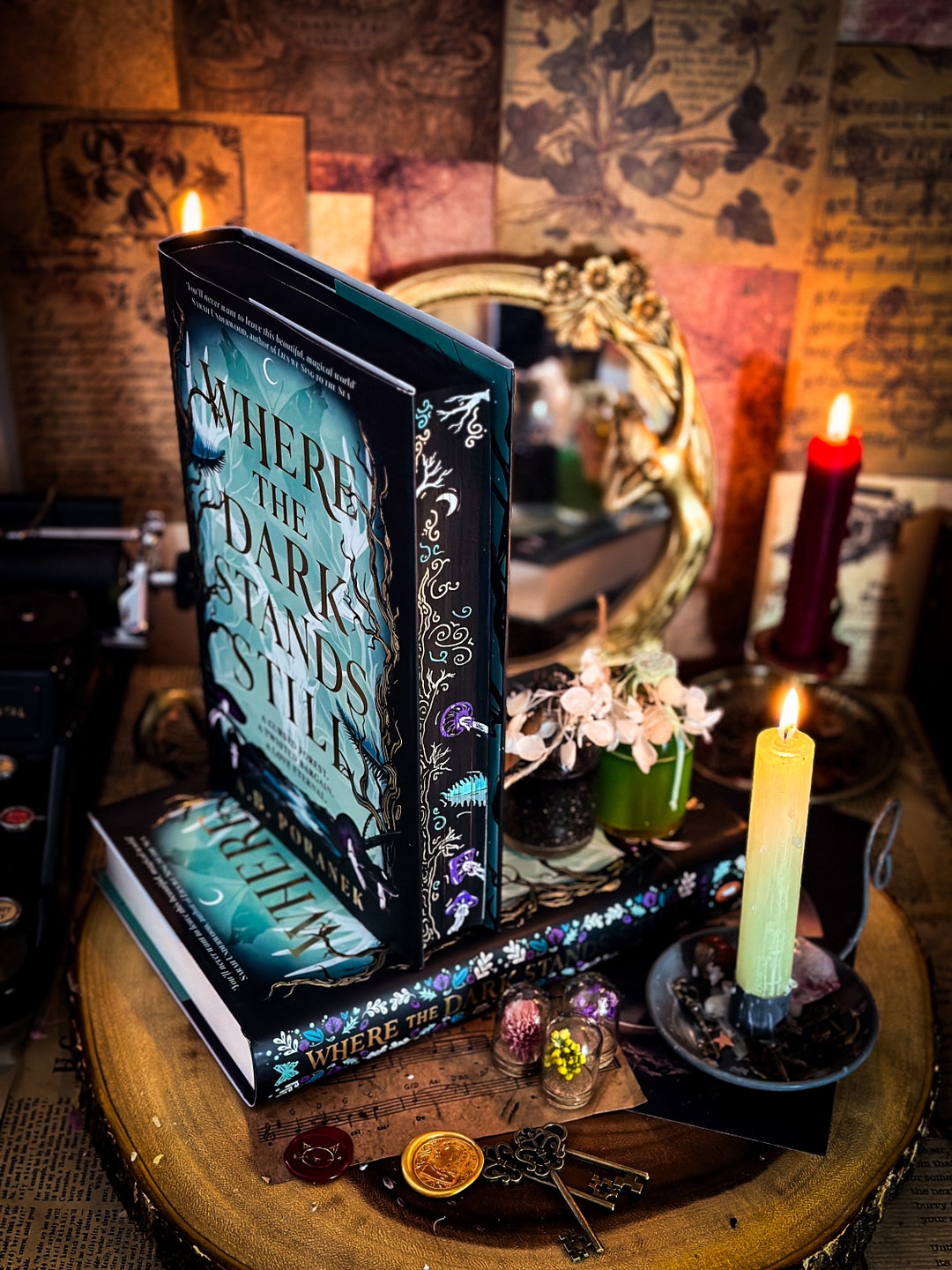 Where the Dark Stands Still HANDPAINTED BOOK EDGES - A.B. Poranek Book ...