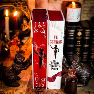 SIGNED: the Fragile Threads of Power Hand-painted BOOK EDGES V E Schwab ...