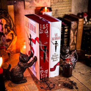 SIGNED: the Fragile Threads of Power Hand-painted BOOK EDGES V E Schwab ...