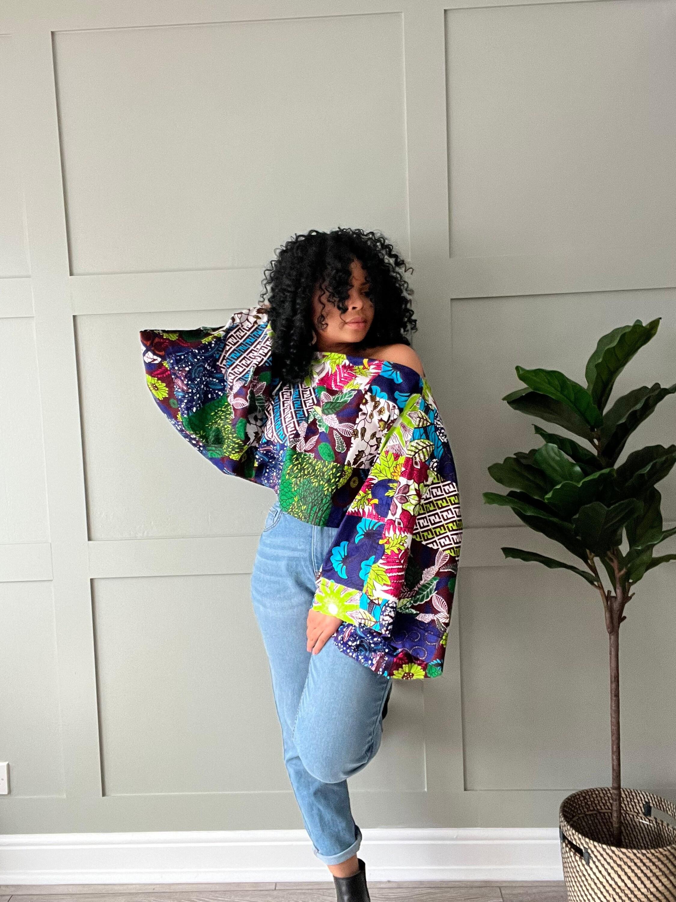 African Kimono, African Shrug, Ankara Poncho, African Print Top, Kimono ...