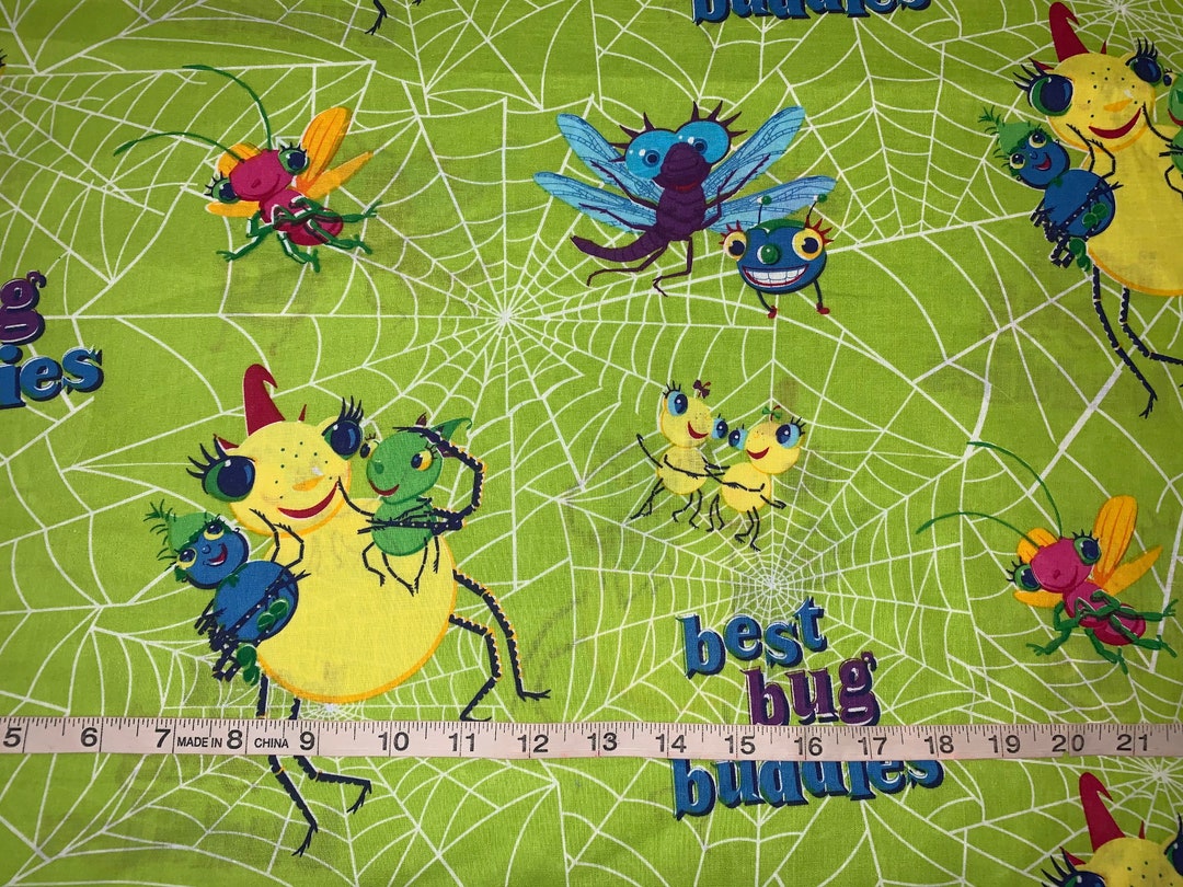 Rare Miss Spider Best Bugs Buddies Fabric Sold by FQ 18"x21" More ...