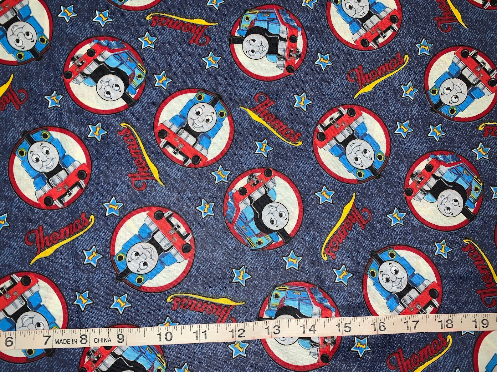 Rare Thomas the Tank Engine Blue Fabric Sold by FQ - Etsy