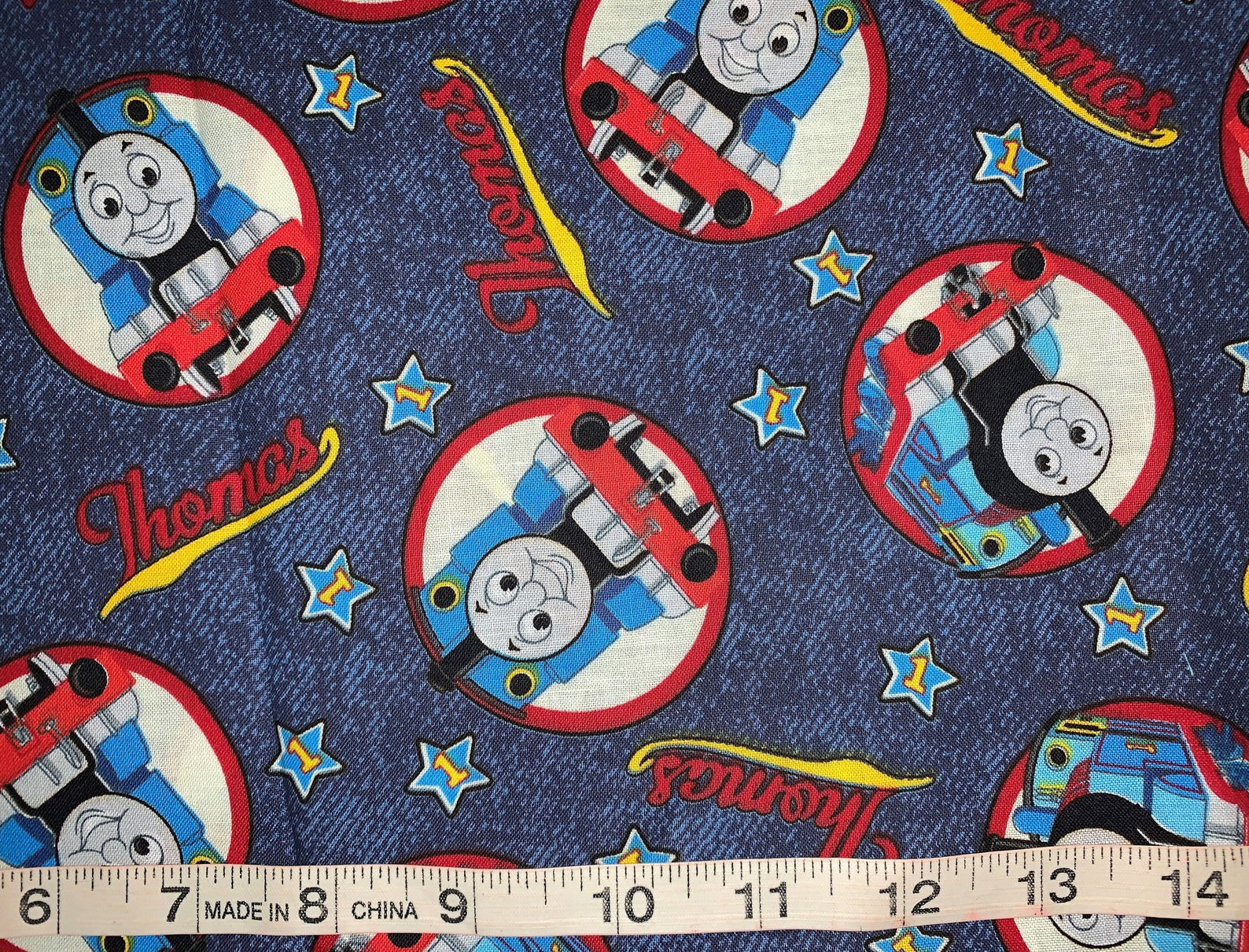 Rare Thomas the Tank Engine Blue Fabric Sold by FQ - Etsy
