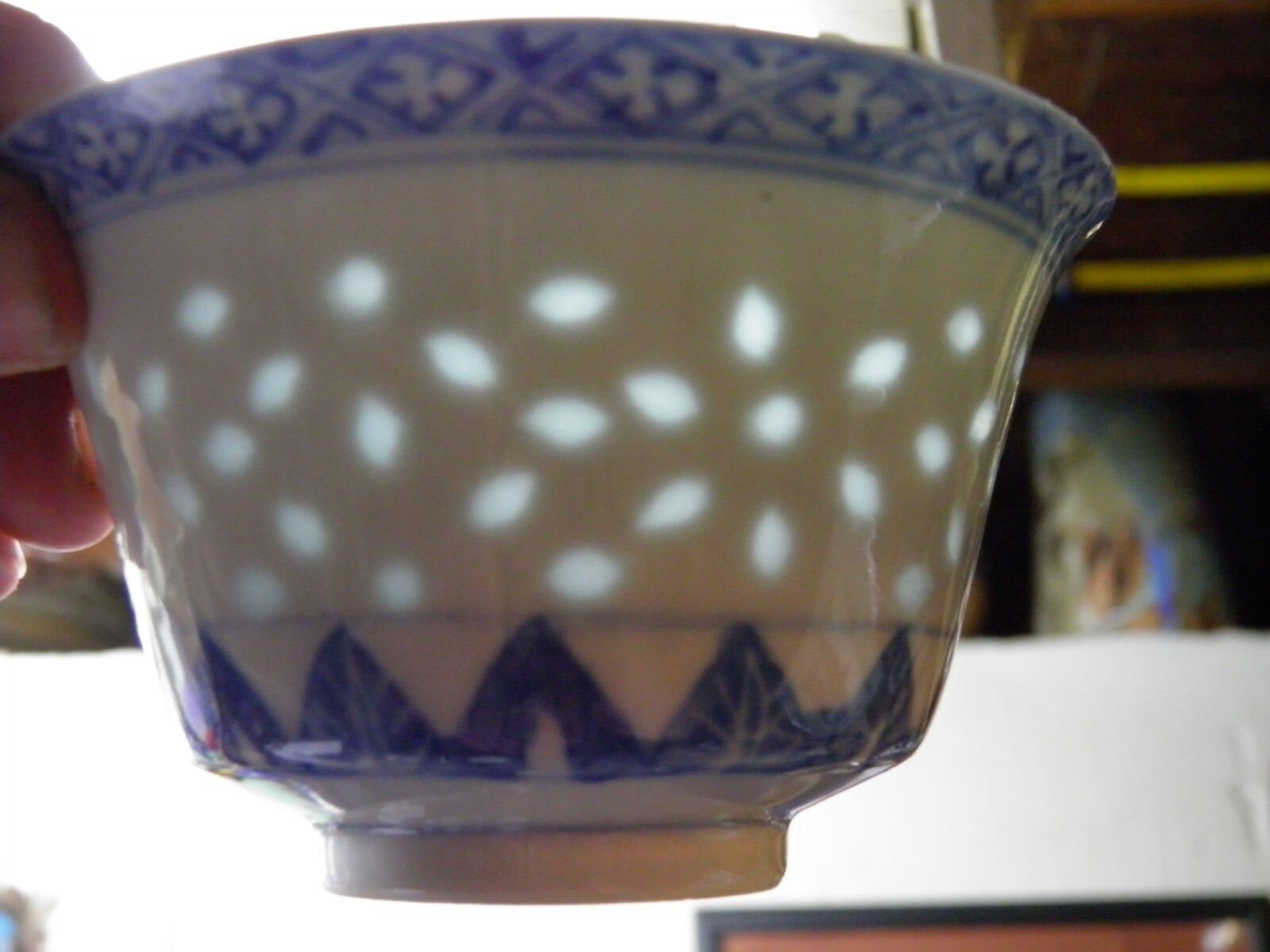 Vintage Rare Elegant Qing Hua Porcelain Bowl/saucer Marked on - Etsy