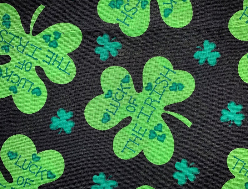 Luck of the Irish St. Patrick 100% Cotton Fabric Sold by 1/2 - Etsy