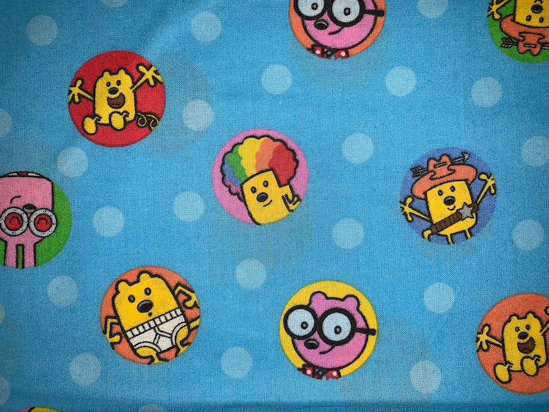 Discontinue Wow Wow Wubbzy Blue Fabric Sold by FQ - Etsy